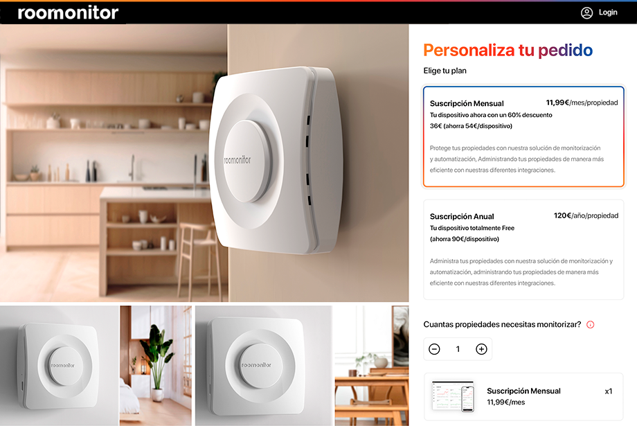 Descripción general - Roomonitor